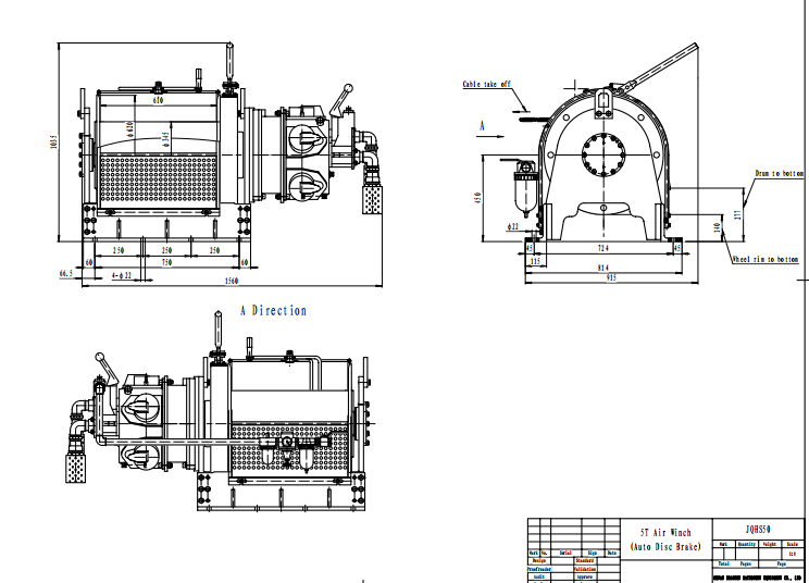 2 set 5-ton air winches shipped to Saudi Arabia-Henan Brayden Machinery ...